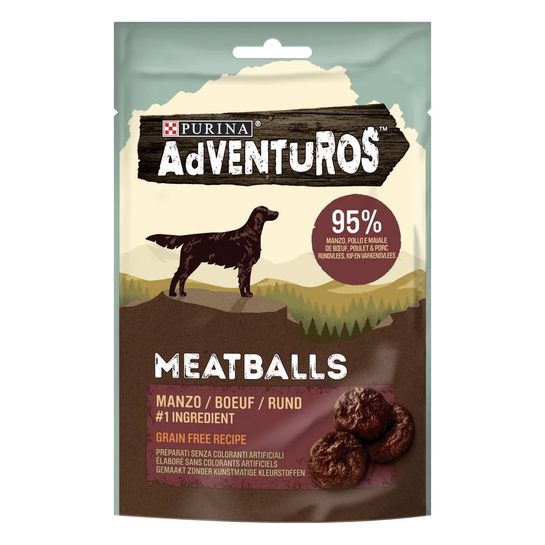 AdVENTuROS® Meatballs Rund Snacks wilde smaak | Purina