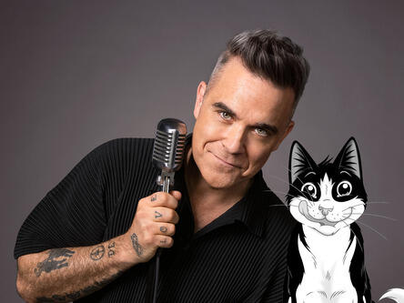 Un Chat'cré Duo: interview de Robbie Williams | Purina Felix